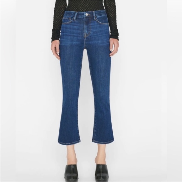 Frame Denim | Jeans | Frame Le Crop Mini Boot Jeans Dark Wash Size 26 ...